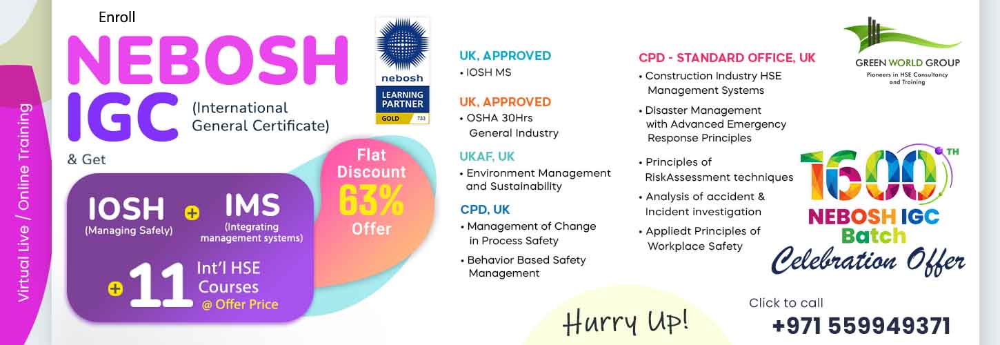 NEBOSH Training course UAE| NEBOSH course in Dubai, Abu Dhabi | GREEN ...