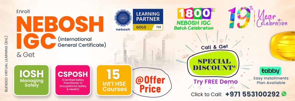 NEBOSH IGC Online Course Training (Students from Abu Dhabi, Dubai & Rest of UAE can join Nebosh ...